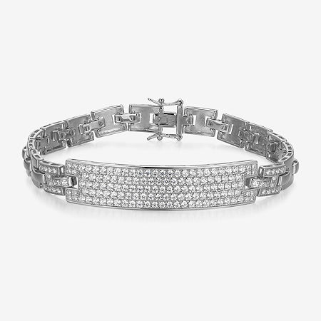 Click here for Mens Sterling Silver 8 1/2 Inch Solid Link Round I... prices