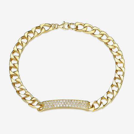Click here for Mens 18K Gold Over Silver Sterling Silver 8 Inch S... prices