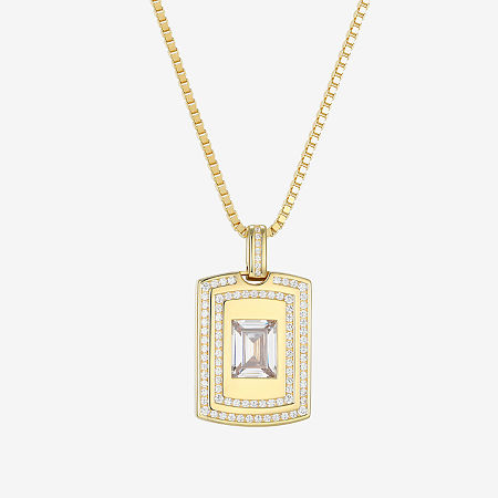 Click here for Mens 4 3/4 CT. T.W. Cubic Zirconia 18K Gold Over S... prices