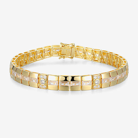 Click here for Mens 18K Gold Over Silver Solid Round 8 1/2 Inch L... prices