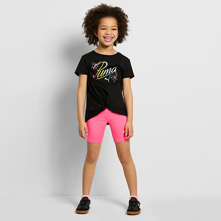 Click here for PUMA Little Girls 2-pc. Short Set  6  Black prices