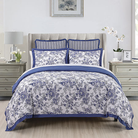 Click here for Laurel Manor Toile Garden Comforter Set  One Size... prices