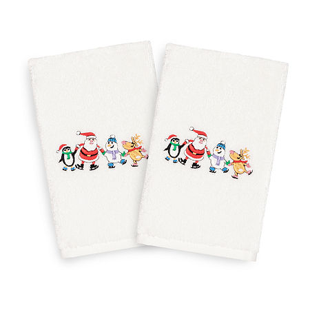 Click here for Linum Home Textiles Christmas Skating Party Hand T... prices