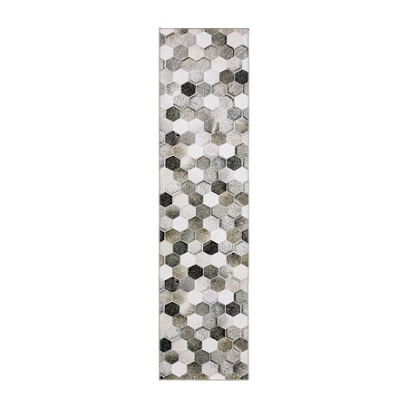 Click here for Covington Home Marcel Faux Hide Mosaic 24X96 Indoo... prices