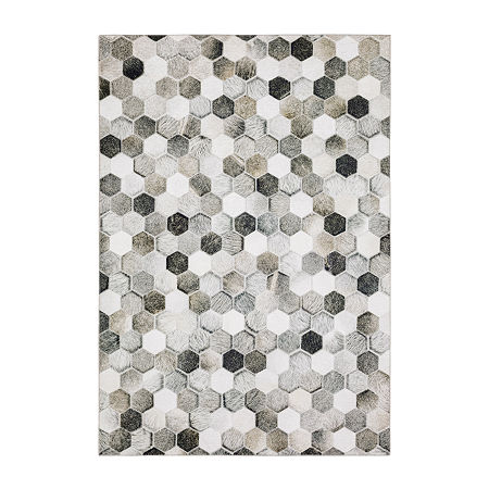 Click here for Covington Home Marcel Faux Hide Mosaic Indoor Rect... prices