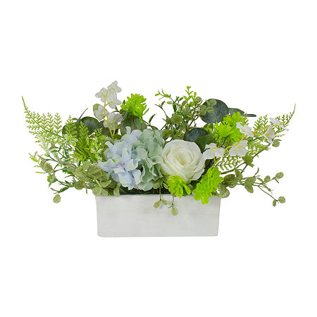 Click here for Northlight 14in Blue And White Hydrangea And Rose... prices