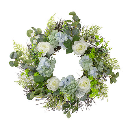 Click here for Northlight 24in Hydrangea Rose And Geranium White... prices