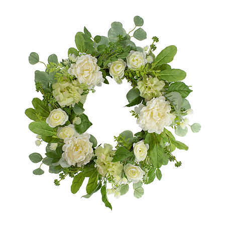 Click here for Northlight 23in Hydrangea And Ranunculus Eucalyptu... prices