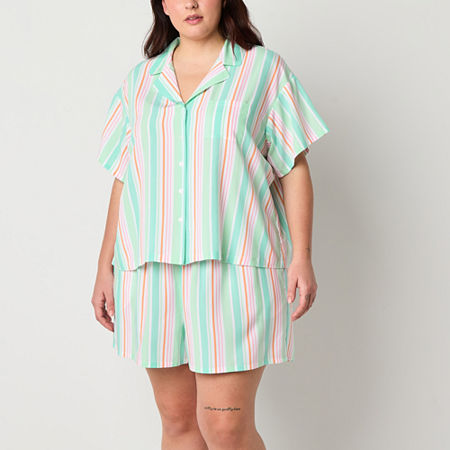 Click here for Sleep Chic Womens Short Sleeve 2-pc. Plus Pajama S... prices