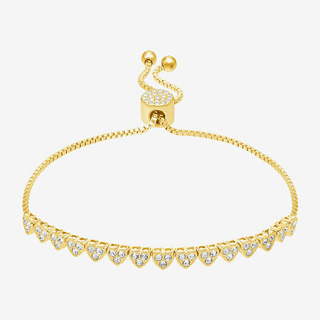 Click here for Sparkle Allure Womens White Crystal 14K Gold Over... prices