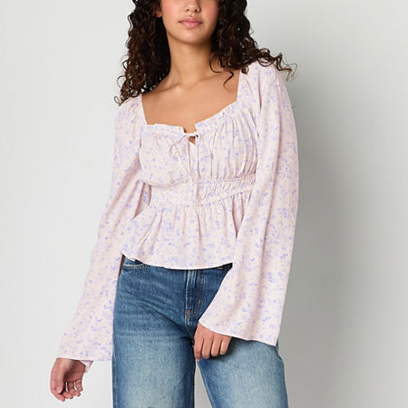Click here for Arizona Juniors Long Sleeve Blouse  X-small  White prices