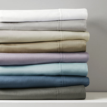 Madison Park 800 Thread Count Cotton Blend Sateen 7-Pc. Sheet Set  Split King - Ivory
