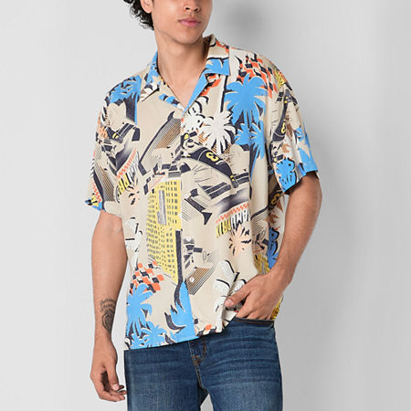 Click here for Arizona Mens Short Sleeve Button-Down Shirt  Xx-la... prices