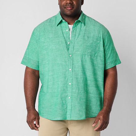 Click here for St. Johns Bay Mens Linen Blend Short Sleeve Classi... prices