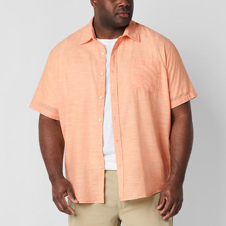 Click here for St. Johns Bay Mens Linen Blend Short Sleeve Classi... prices