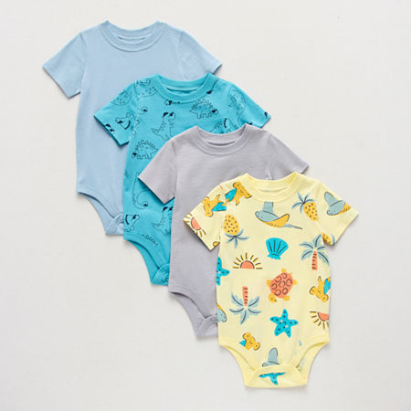 Click here for Okie Dokie Baby Boys Round Neck Rib 4-pc. Bodysuit... prices