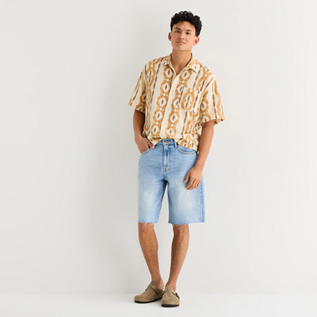 Click here for Arizona Baggy Mens Mid Rise Denim Short  42  Blue prices