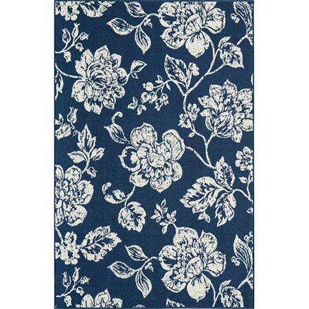 Click here for Momeni Baja Floral Rectangle Rugs  One Size  Blue prices