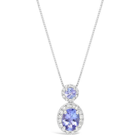 Click here for Womens 1/6 CT. T.W. Genuine Blue Tanzanite 10K Whi... prices