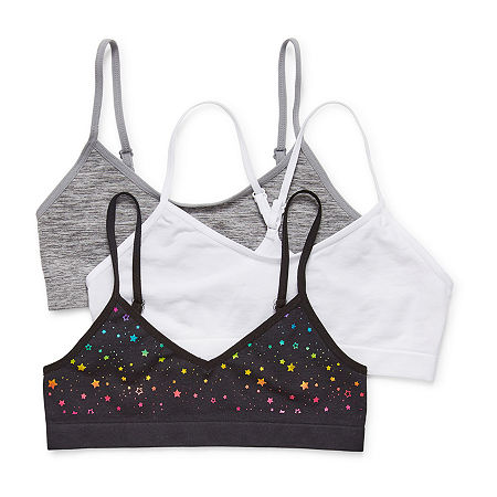 Click here for Maidenform Big Kid Girls Multi-Pack 3-pc. Bralette... prices