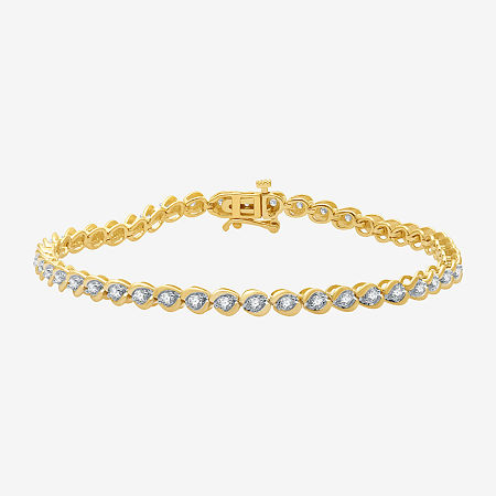Click here for 1 CT. T.W. Diamond Tennis Bracelet in 10K White or... prices