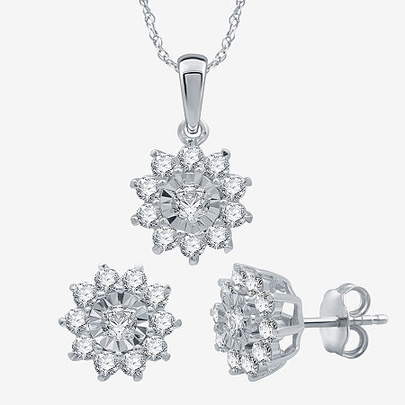 Click here for Womens 1 CT. T.W. Natural White Diamond Sterling S... prices