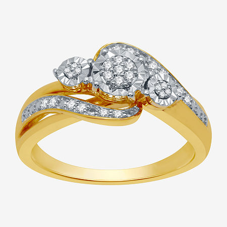 Click here for Womens 1/7 CT. T.W. Natural White Diamond Cluster... prices