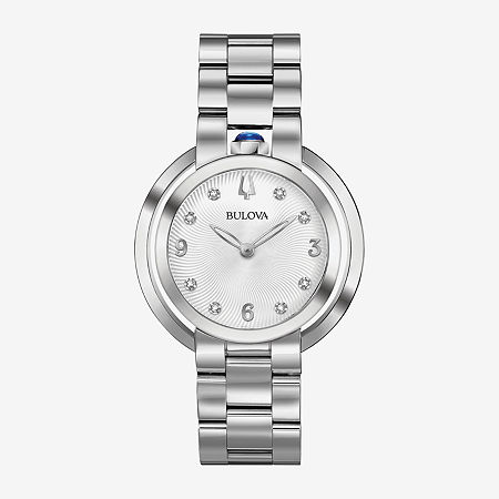 Click here for Bulova Womens Rubaiyat Diamond-Accent Stainless St... prices