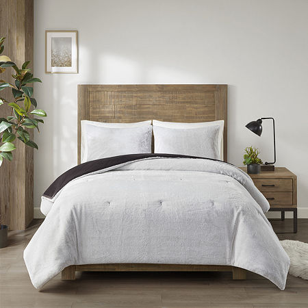 Click here for Madison Park Sawyer Faux-Fur 3-Pc. Comforter Set... prices