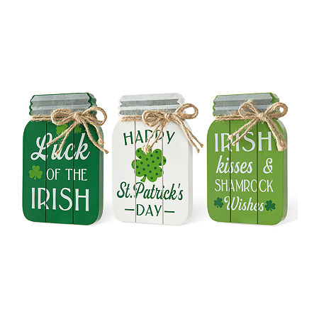 Click here for Glitzhome 7 3-pc. St. Patricks Day Tabletop Decor... prices