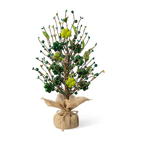 Click here for Glitzhome 18H St Patricks Berry Tree Tabletop Deco... prices