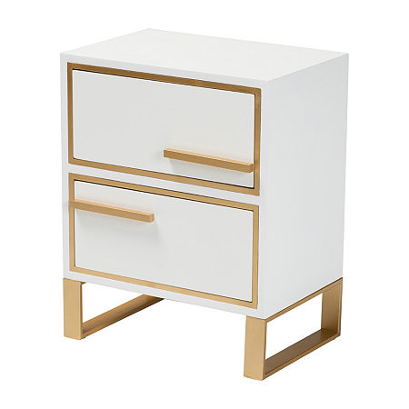 Click here for Giolla 2-Drawer Nightstand  One Size  White prices