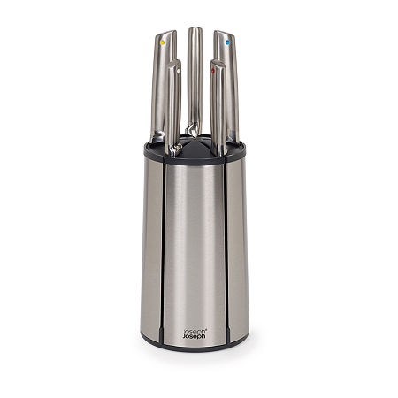 Joseph Joseph Elevate Steel Knives Carousel  6-Piece Set - Stainless Steel