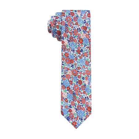 Click here for J. Ferrar Floral Tie  One Size  Orange prices