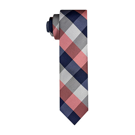 Click here for J. Ferrar Plaid Tie  One Size  Orange prices