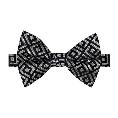 Click here for J. Ferrar Geometric Bow Tie  One Size  Black prices