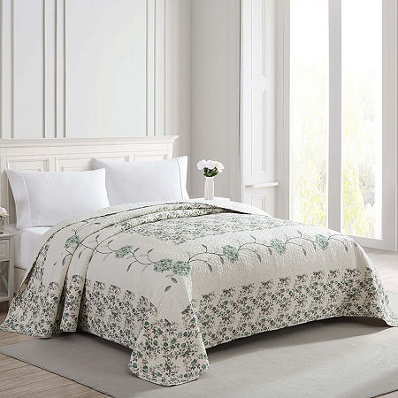 Click here for Beatrice Home Fashions Carnation Embroidered Bedsp... prices