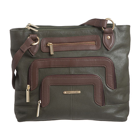 Click here for Stone Mountain Leather Montauk East West Tote Bag... prices