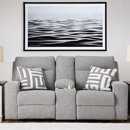 Signature Design By Ashley Biscoe Power Reclining Loveseat  One Size  Gray