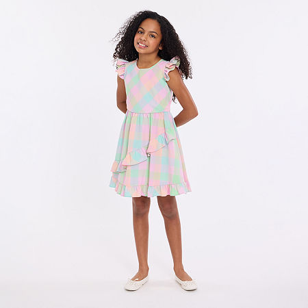 Click here for Bonnie Jean Big Kid Girls Sleeveless Flutter Fit +... prices