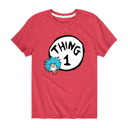 Click here for Dr. Seuss Big Boys Thing 1 Graphic T-Shirt - Red prices