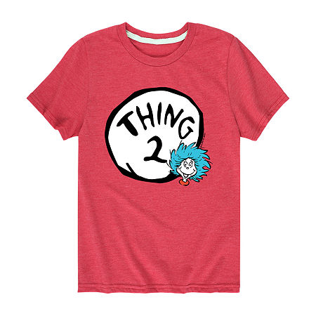 Click here for Dr. Seuss Big Boys Thing 2 Graphic T-Shirt - Red prices