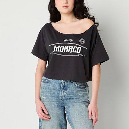 Click here for Arizona Off The Shoulder Womens Short Sleeve Relax... prices