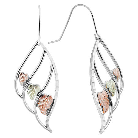 Click here for Black Hills Gold Womens Sterling Silver Flower Dro... prices