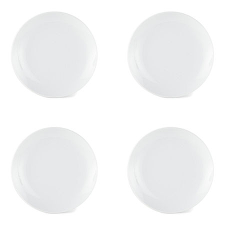 Click here for Home Expressions Porcelain Coupe 4-pc. Salad Plate... prices