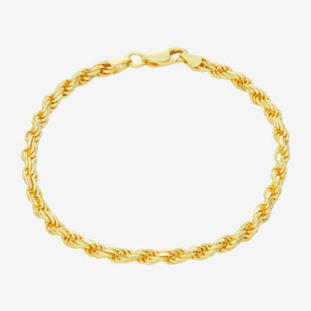 Click here for Made In Italy Mens 14K Gold Over Silver 8 Inch Sol... prices