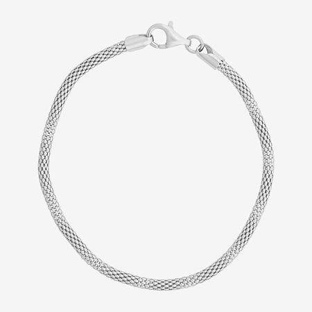 Click here for Made In Italy Womens Sterling Silver 7.25 Inch Sol... prices