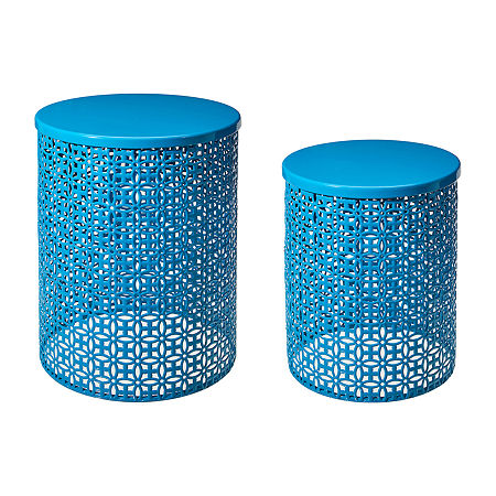 Click here for Glitzhome Set Of 2 Metal Planter Stands  One Size... prices