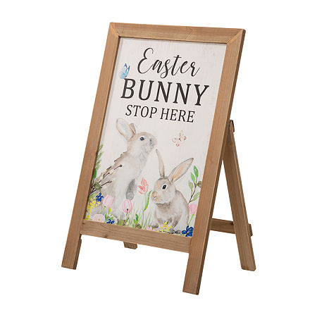 Click here for Glitzhome 24 Easter Wooden Standing Porch Decor  O... prices