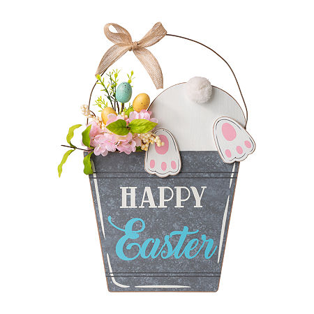 Click here for Glitzhome 18 Easter Wooden Bunny Eggs Wall Sign  O... prices